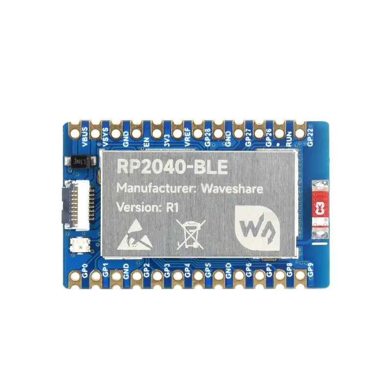 Microcontrolador Waveshare RP2040-BLE Raspberry Pi c/ Bluetooth 5.1 ...