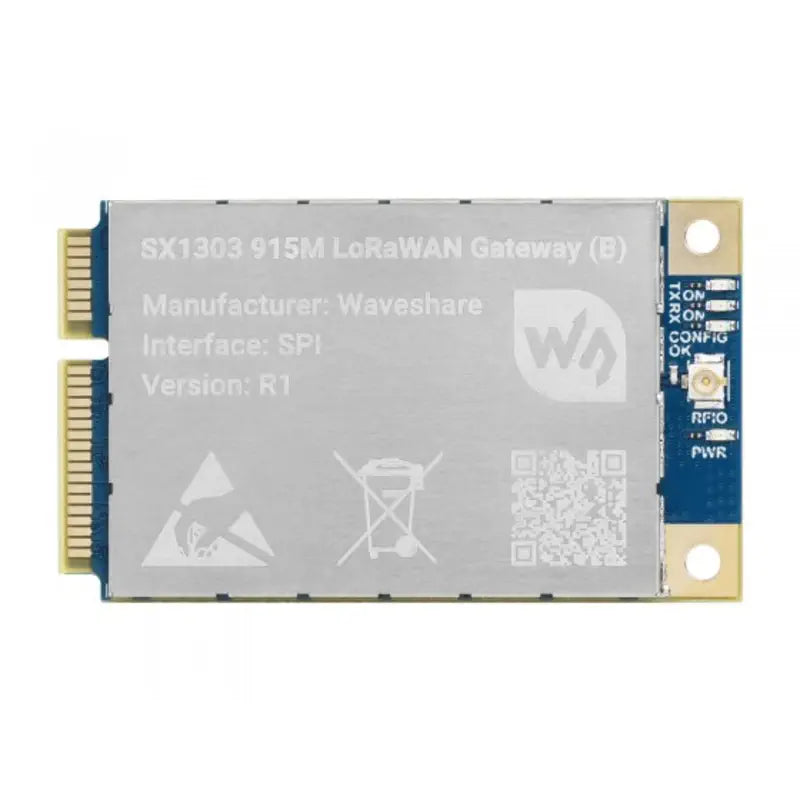 Waveshare SX1303 915m LoRaWAN Gateway Module for Raspberry Pi, Standard ...