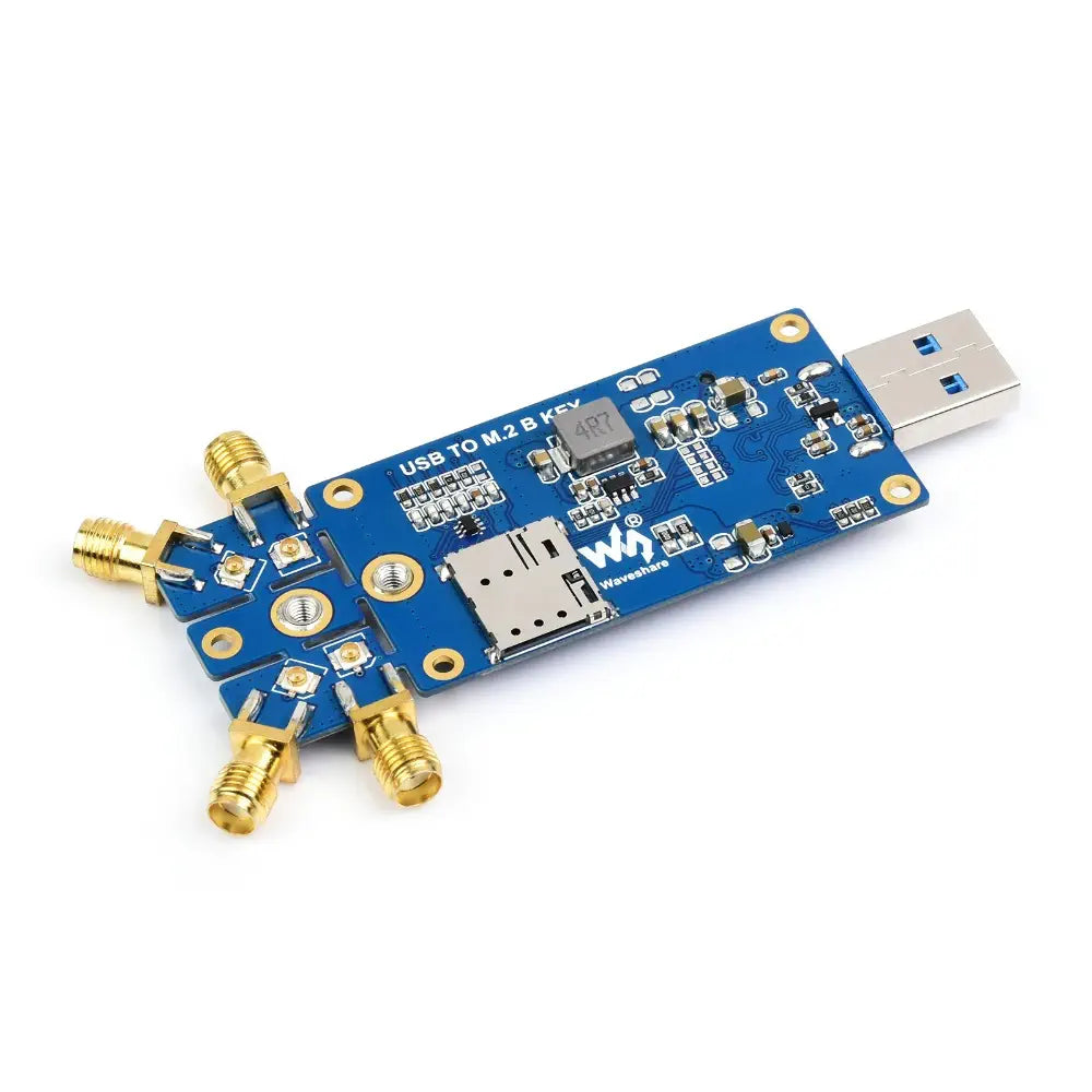 Waveshare 5G Dongle Module, Quad Antennas, USB 3.1 Port, Heatsink, M.2 ...