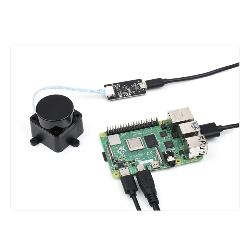 Waveshare D500 Developer Kit, DTOF Laser Ranging Sensor, 360° Omni ...