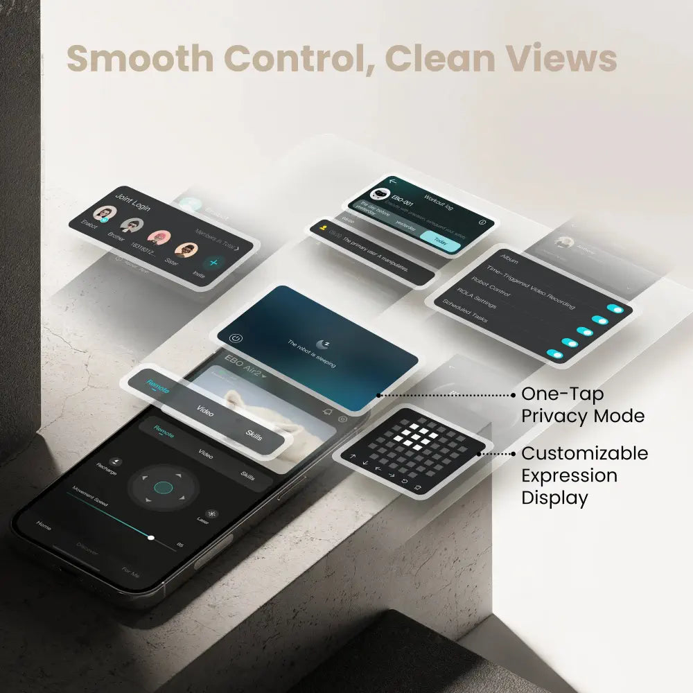 WeHome EBO Air 2 Companion Robot (Dove White) - RobotShop