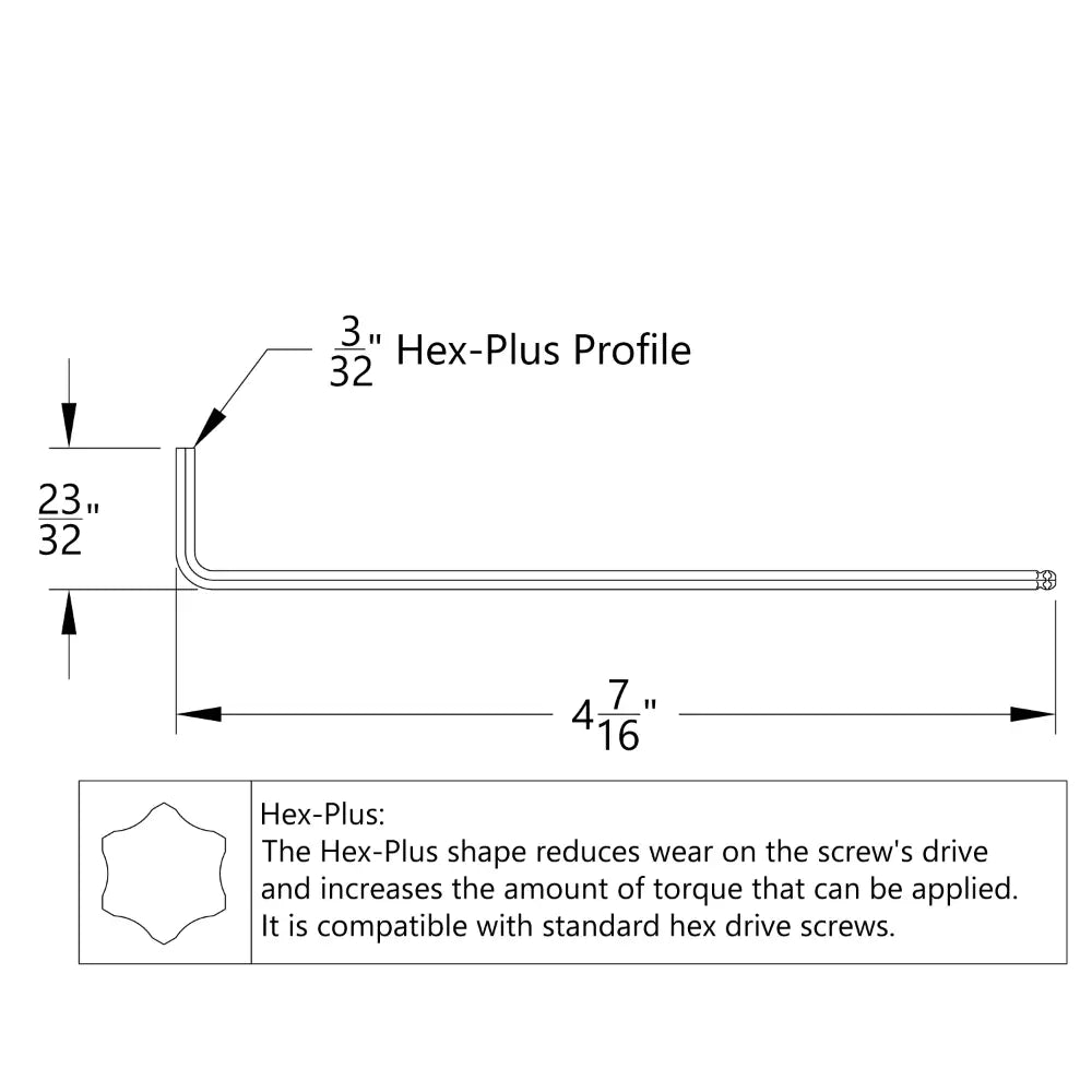 Wera Tools 3/32" Ball End Hex-plus L-Key - RobotShop