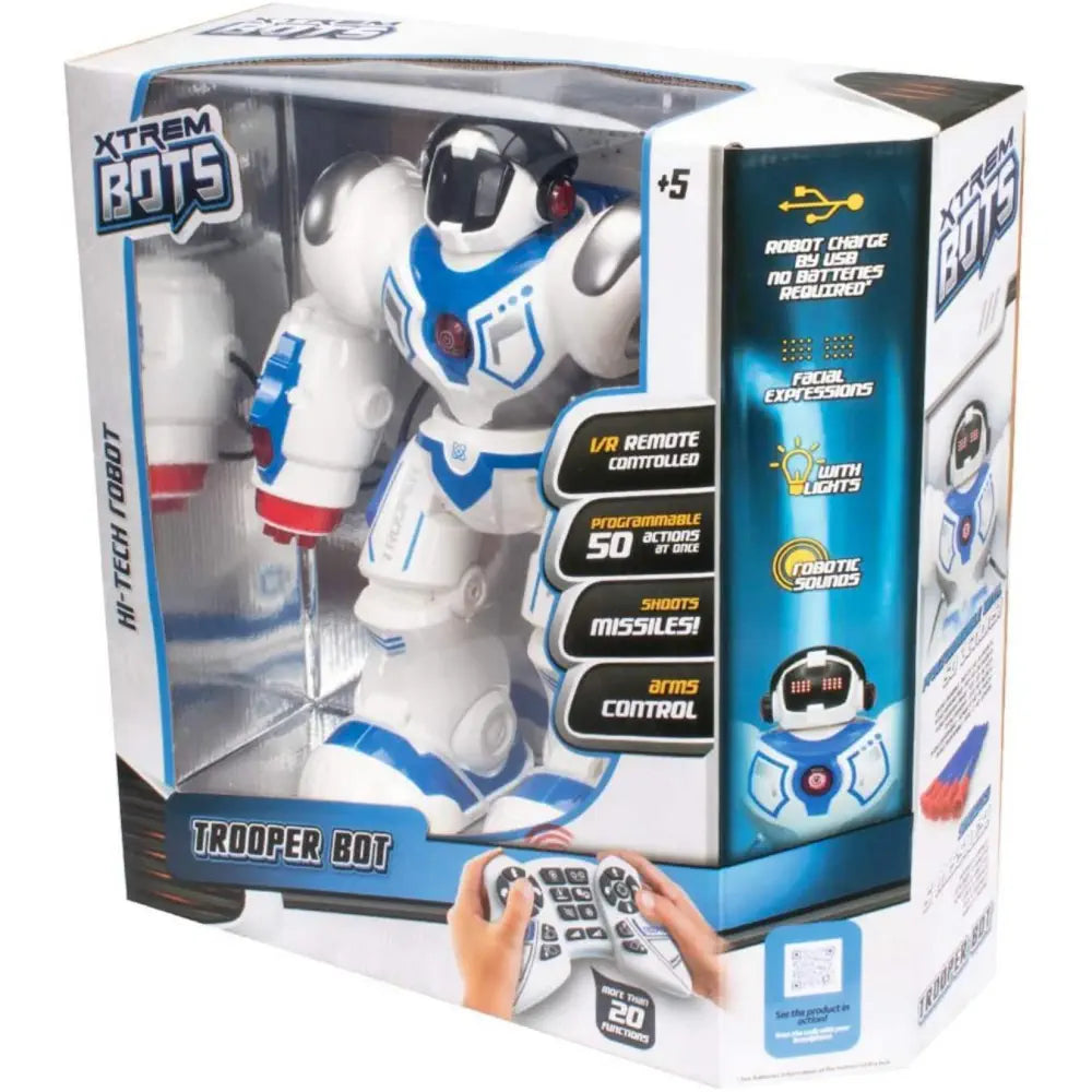 Xtrem Bots Trooper Bot Big Remote & Programmable Robot - RobotShop